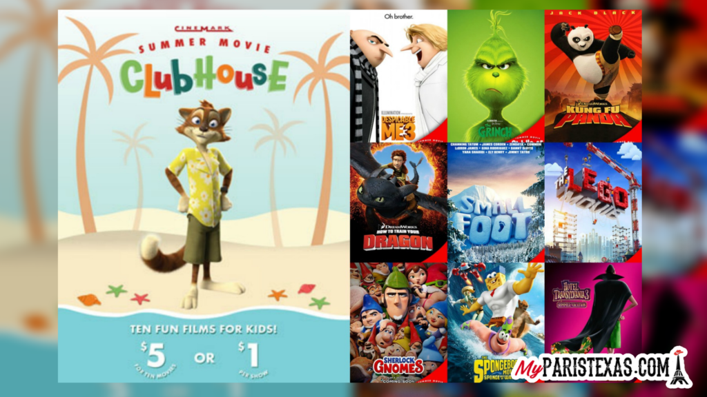Cinemark Movies 8 in Paris offers $1 kids movies all summer long ...