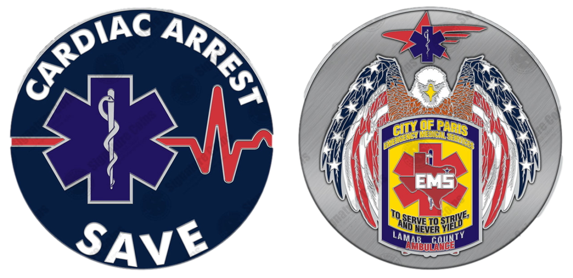 Paramedics awarded Paris EMS Cardiac Arrest Save Challenge Coin for ...
