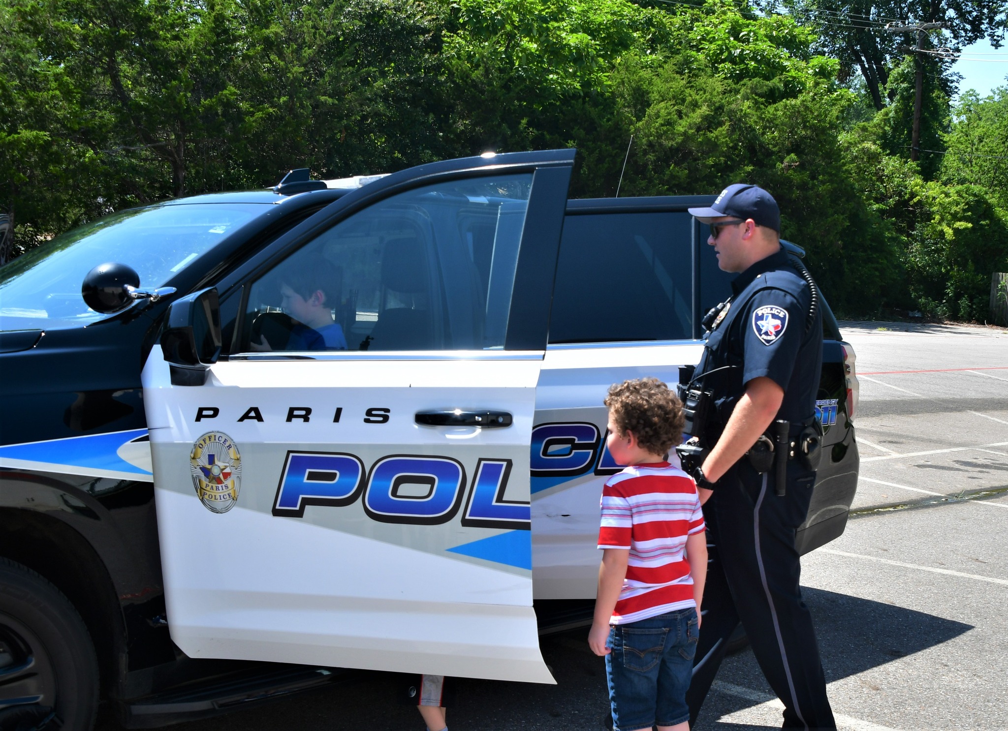 Paris Police officers support PJC Kids College - MyParisTexas