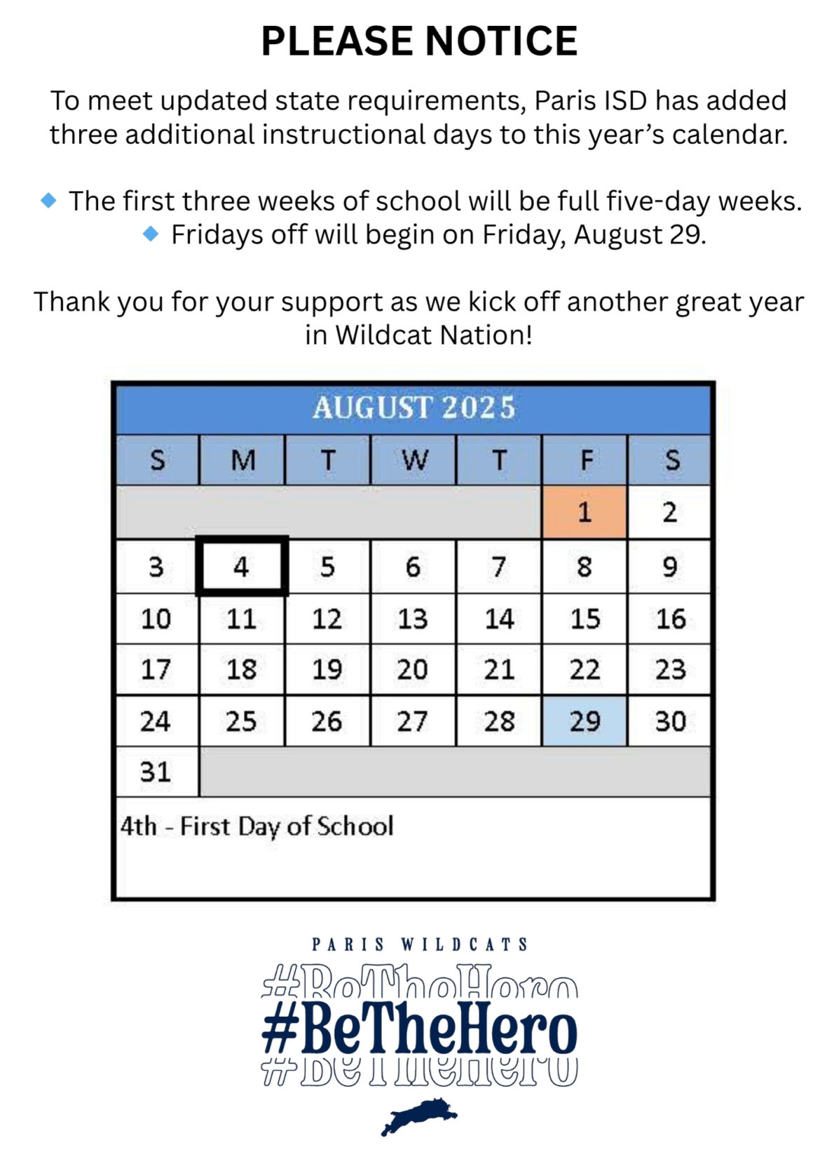 Paris ISD Essential Information for 2025-2026 school year - MyParisTexas