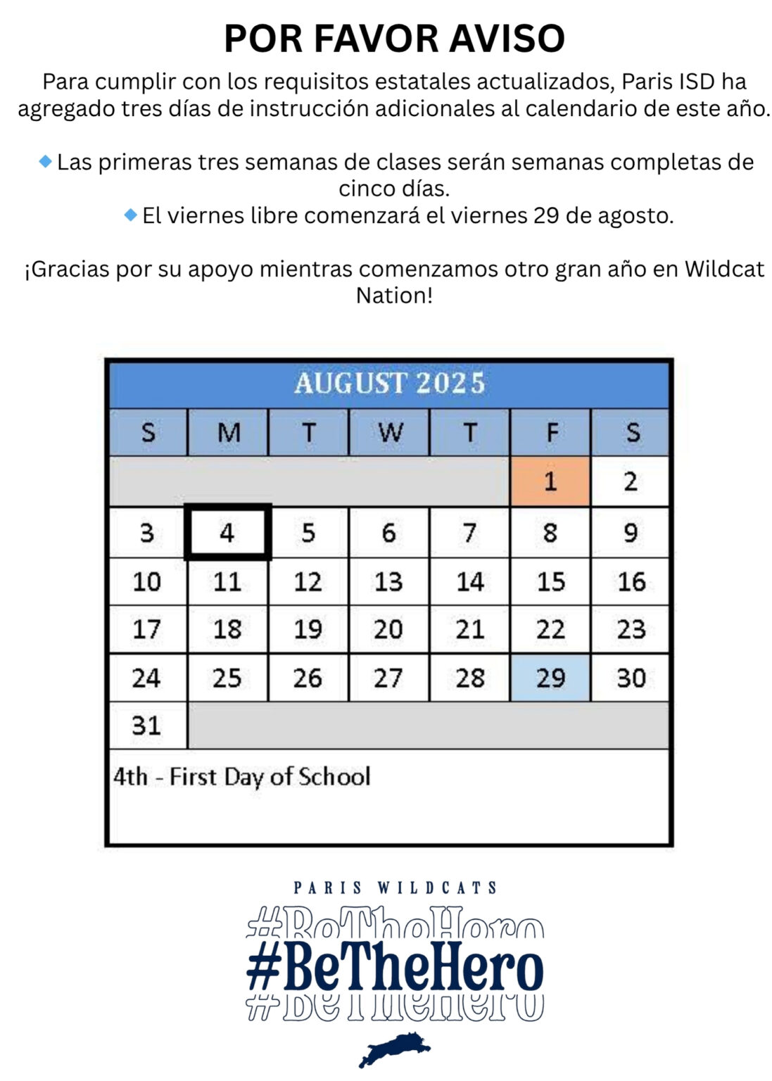 Paris ISD Essential Information for 2025-2026 school year - MyParisTexas